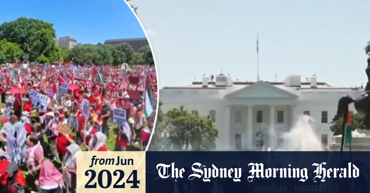 Video: Tens of thousands of pro-Palestine protesters gather at the ... Video: Tens of thousands of pro-Palestine protesters gather at the ...